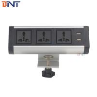 China Clamp On Desktop Power Sockets With Three Universal Power Interfaces for sale