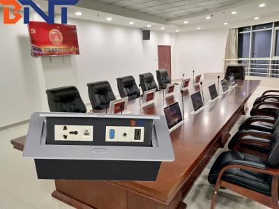 중국 7 밀리미터 패널 두께   달걀 모양 코너 책상 팝업 매체 소켓   주식에서 판매용