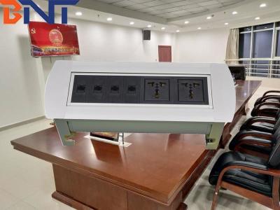 China Aluminum Alloy Silver  desk hidden flip up socket With 1*RCA Configuration for sale
