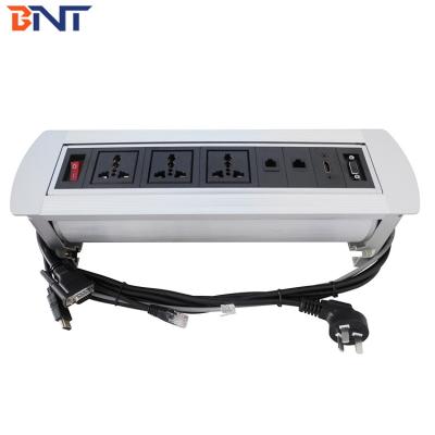 China Work  Training Room Table Flip Up Power Connector  With  1.5M  Cable  Length for sale