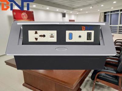 Chine Le bureau argenté de couleur sautent vers le haut des prises, prise de puissance cachée par économie de l'espace à vendre