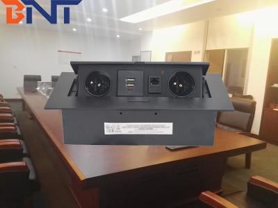 Chine couleur noire avec française le type caché double par interface prise de bureau de médias à vendre