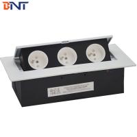 China Sample Available Silver Color With French Standard Plug Table  Flip Up Hidden Socket for sale