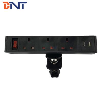 China Aluminum Alloy Conference Room Movable Desktop Power Outlet for sale