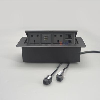 Chine Le dessus de table en alliage de zinc d'Usb 5V 2.1A Rj45 sautent la prise à vendre