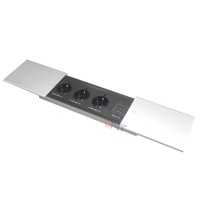 China Furniture Sliding Cover Hidden Mounted Table Data Socket for sale