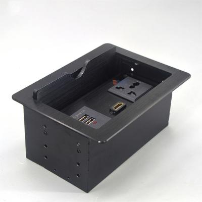 China 220V Office Table Slip Cover Desktop Power Outlet for sale