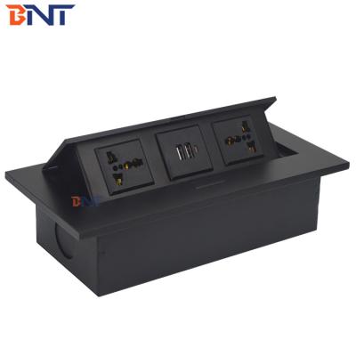 China Conference Push Damped Pop Up Desktop Power Outlet for sale