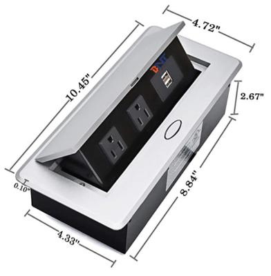 Chine Prises montées cachées en alliage de zinc de prise de courant à vendre