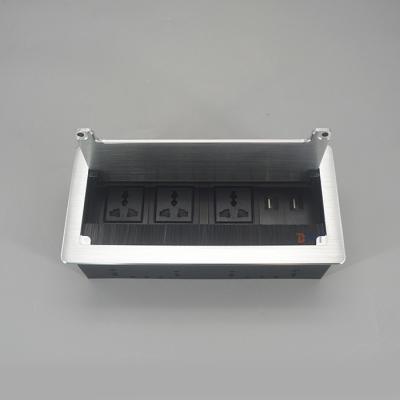 China Multimedia Hidden Desktop Clamshell Flip Up Power Outlet With Usb for sale