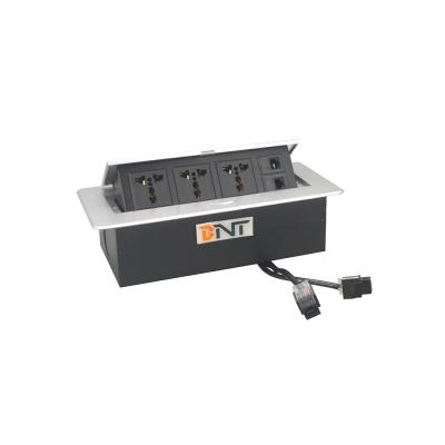 Chine bruit caché de bureau vers le haut de bruit faisant le coin carré de bureau de débouché de bureau vers le haut de prise de puissance avec le réseau à vendre