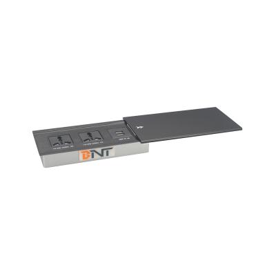 China Aluminum alloy Slide Tabletop Power Socket In Meeting Head Desk HDMI for sale