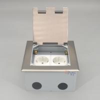 China Office Room Flip Lid Under Floor Socket With Bottom Case for sale