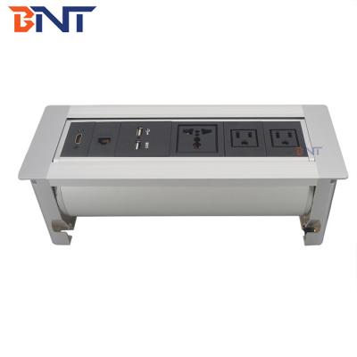 China Usb quadrado da borda que carrega a tomada tabletop do interruptor da caixa do soquete para a tabela de conferência à venda