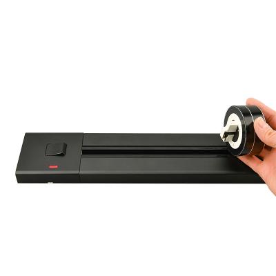 China Smart Office Desk Power Track Embedded System Electric Socket  Removable Power Track Rail Socket With GSS System for sale