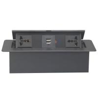 China OEM customized Tabletop smart pop up socket Hide embedded Pop-up power socket outlets for sale