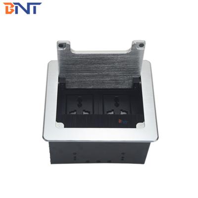 China Boente Flip Cover Aluminum Panel flip up office socket Flip up Interconnect Box socket for sale