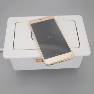 Chine Bruit de dessus de table de meubles de bureau vers le haut de prise cachée par puissance avec le chargeur sans fil de Qi à vendre