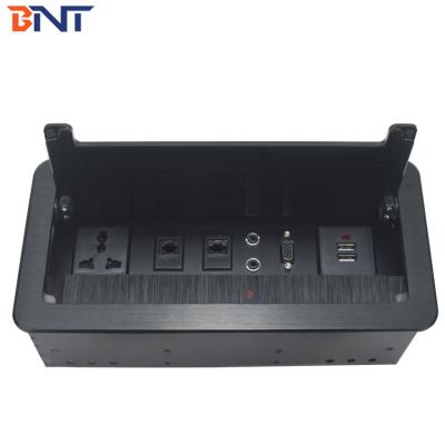 China Hot Sale Office Furniture Hidden In Desk Table Mounted Socket Box for sale