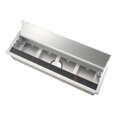 China 500mm Length Soft Closed Computer Desk Grommet Retractable Cable Management for sale