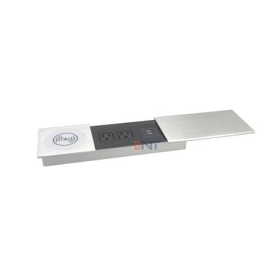 China Sliding Power Socket With Usb Charging And Wireless Charger for sale