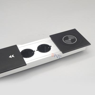 China Sliding Power Socket With Usb Charging And Wireless Charger for sale
