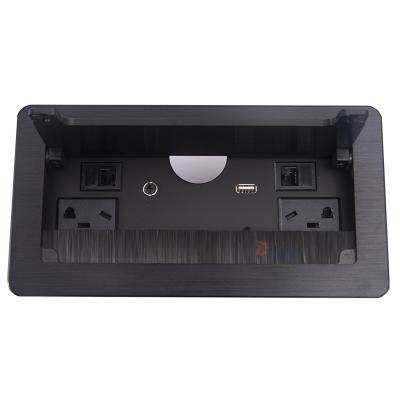 China Conference Table Power Outlets Office Hidden Desktop Power Socket Box for sale