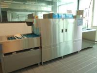 China Energy Saving Flight Type Dishwasher For Staff Canteen One Button Troubleshooting for sale