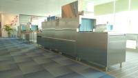 China High Speed Flight Type Dishwasher For Hotel / Restaurants / Staff Canteens for sale