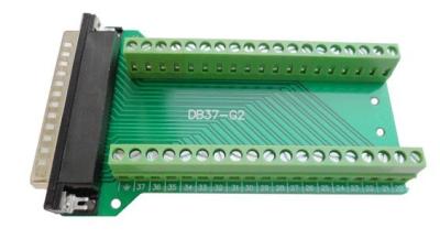 Signals Breakout Board Serial Port Header - DB37 Male / Female terminal block adapter