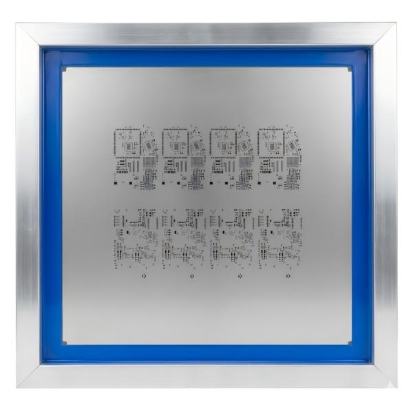 Quality 370 X 470mm Standard Framed Laser Cut Solder Paste Stencil For Manual SMT Printing for sale