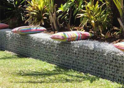 China Standard galvanized gabion with 80x100mm mesh for engineering projects/2x1x1m Galfan Gabion Basket for sale
