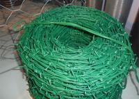 China Hot Dipped Galvanized Barbed Wire with 60-80g/sqm Zinc Coating - Multiple Gauges and Barb Spacing Options for sale