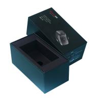 China 150x150mm Custom Printed Paper Boxes , Metallic Paper Packaging with plastic tray for sale