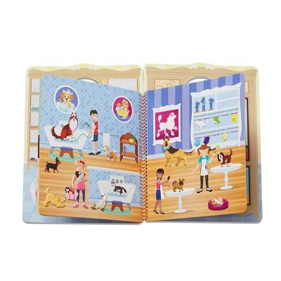Cina Stampa obbligatoria a spirale dell'autoadesivo dell'etichetta, libro dell'autoadesivo dei bambini della laminazione del film in vendita
