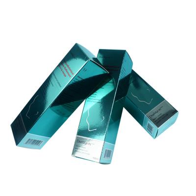 Cina Materiale metallico cosmetico caldo d'argento di Logo Paper Gift Boxes 375Gsm della stagnola in vendita