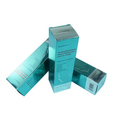 Cina Materiale metallico cosmetico caldo d'argento di Logo Paper Gift Boxes 375Gsm della stagnola in vendita
