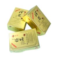 China Two Tuck End Custom Printed Paper Boxes Metallic Bright Blue for sale