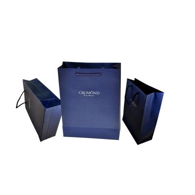 China C1S Art paper Handmade Paper Bags Holographic hot foil stamping for sale