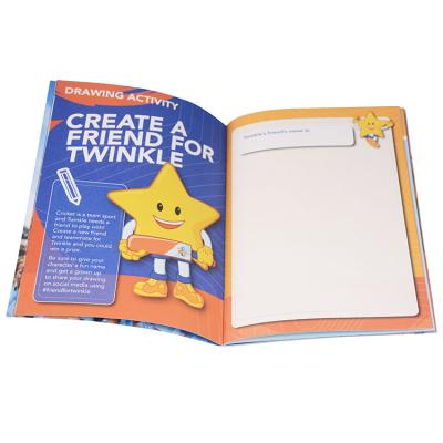 Cina Cucitura di sella Softcover di stampa di colore pieno del libro per bambini B5 in vendita