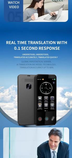 Quality 400x960 Portable Photo Record Text Voice Translator Device Offline online for sale