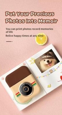Quality Small Compact Childrens Printable Camera Selfie Digital 1080P Thermal for sale