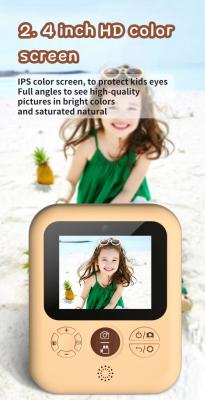Quality Small Compact Childrens Printable Camera Selfie Digital 1080P Thermal for sale