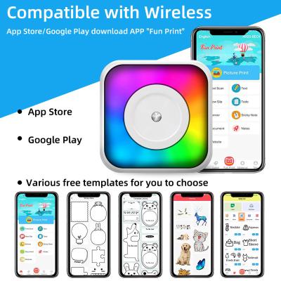 China OEM Portable Thermal Papers Mini Inkless Printer For IOS Android for sale