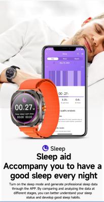 Cina Sport Outdoor Z7 Ultra Smart Watch Uomini 1,46 pollici Grande schermo Monitoraggio della salute Fitness in vendita