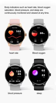 China Health Monitor Women's Bluetooth Watch Amoled Calling Smartwatch For Android IOS for sale
