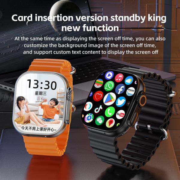 회전 카메라와 터치 줌과 함께 CD12 4G LTE 스마트 워치