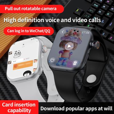 China CD20 4G Cellular card smart watch with GPS Rotating Pull camera touch encoder AMOLED screen for sale