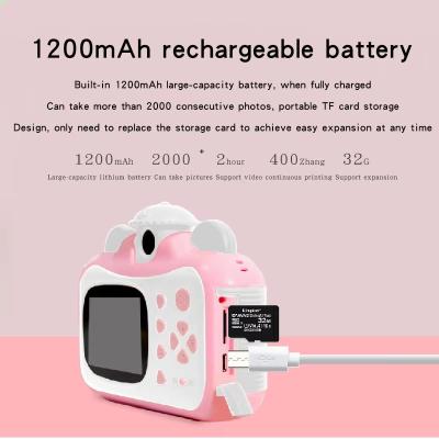 Cina Fotocamera digitale portatile per bambini 1080p HD con stampa termica con batteria da 1200mAh in vendita