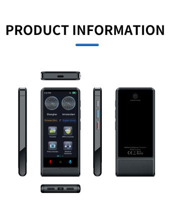 중국 M13 스마트 즉시 음성 번역기 장치 오프라인 폴란드어 우크라이나어 터키어 체코어 러시아어 판매용